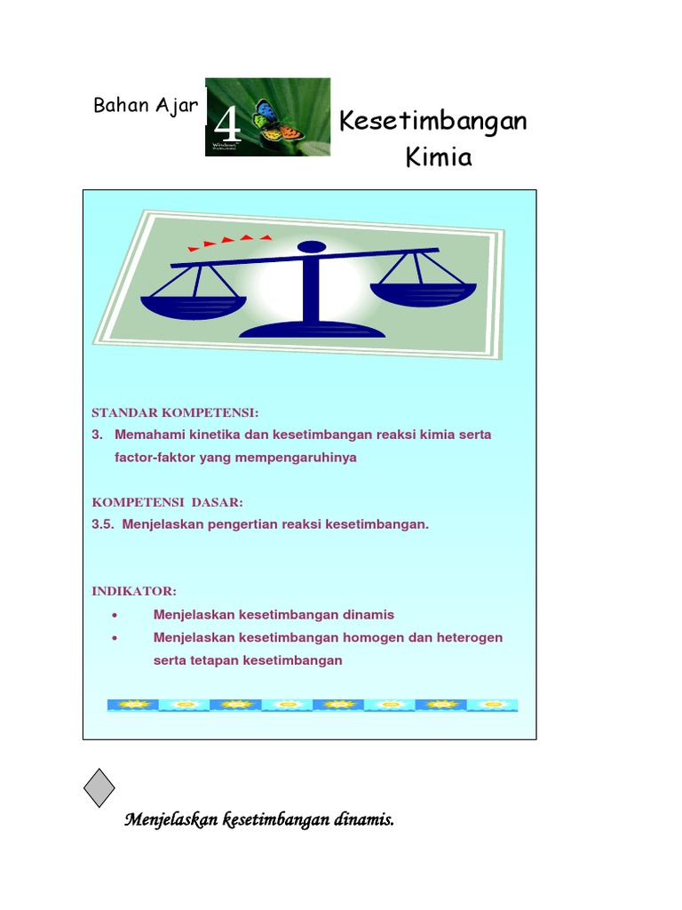 Materi Kesetimbangan Kimia | PDF