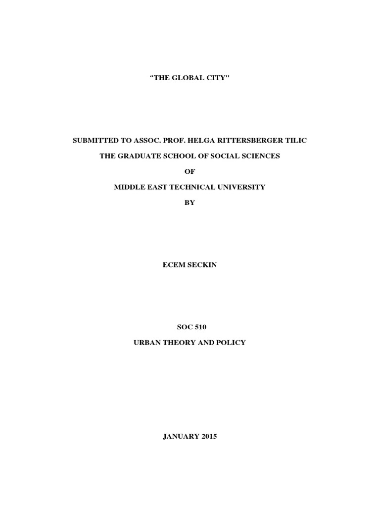 The Global City PDF | PDF | Economic System | Capitalism