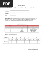Rubrics For Table Skirting | PDF | Rubric (Academic) | Evaluation Methods