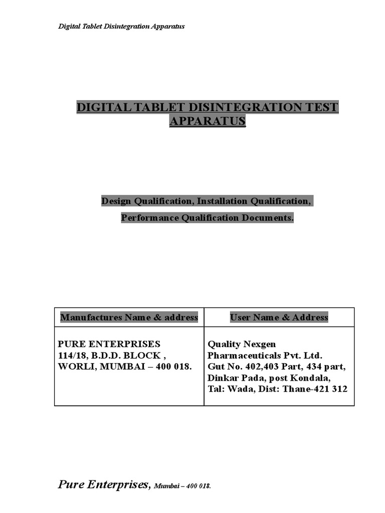 Installation Qualification Dtquality | Download Free PDF ...