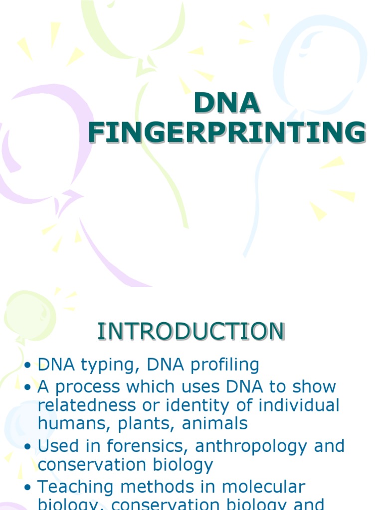 Dna Fingerprinting2 | PDF | Agarose Gel Electrophoresis | Gel ...
