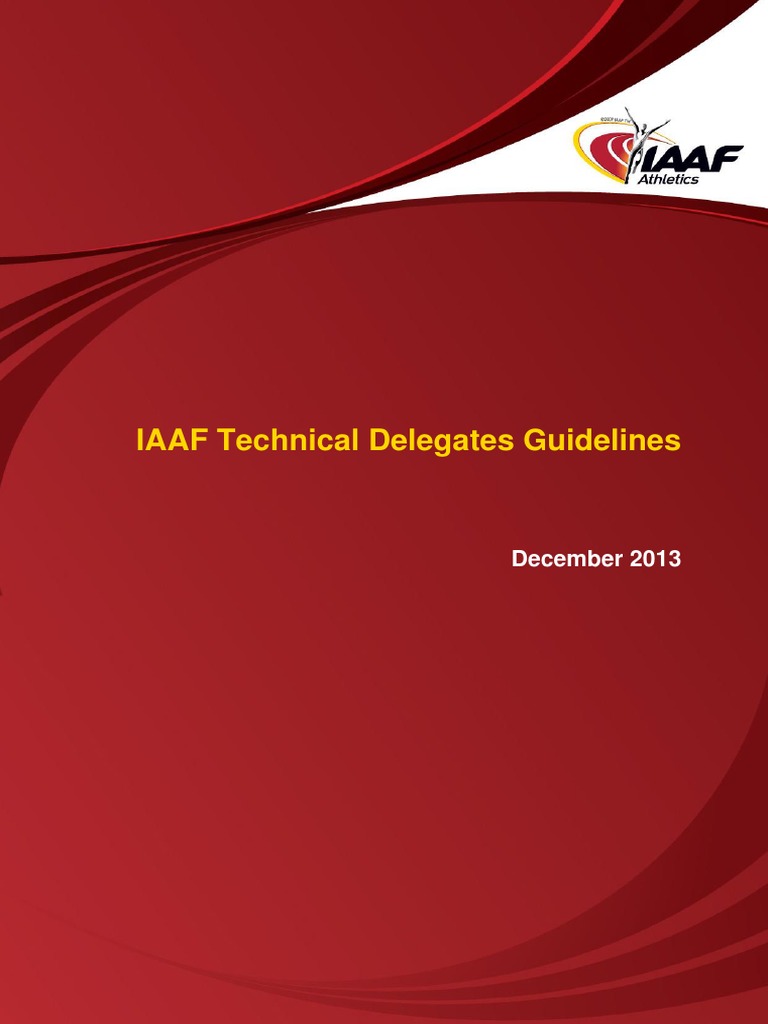 IAAF Technical Delegates Guidelines PDF | PDF | Track And Field | Road ...