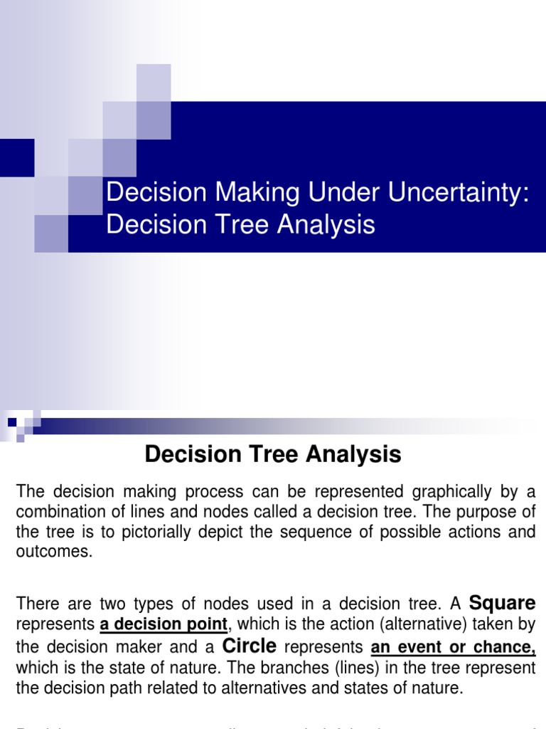 Lecture 9 (Decision Tree Analysis) | PDF | Decision Making | Applied ...