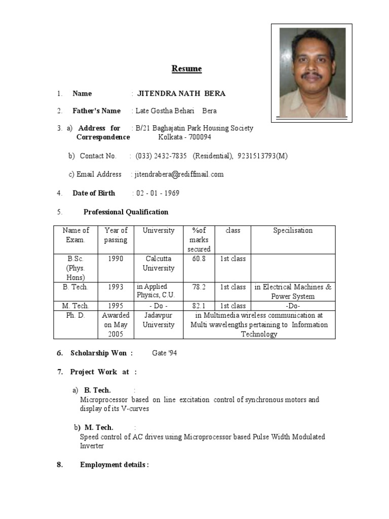 Resume: Professional Qualification | PDF | Component Object Model | Telecommunication