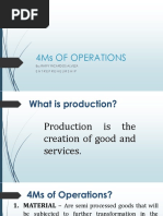 4Ms of Operations: By: Raffy Ricardos Alveza Entrepreneurship | PDF ...
