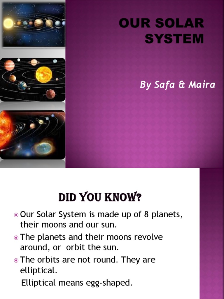 Our Solar System | PDF | Planets | Natural Satellite