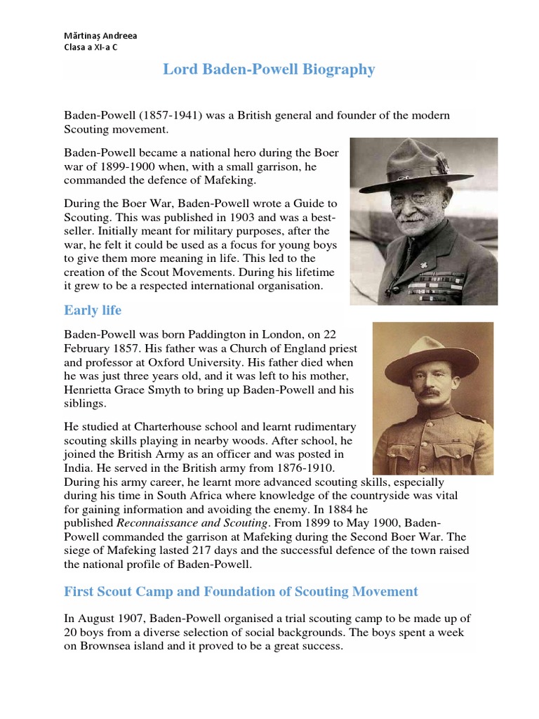 Lord Baden-Powell | PDF | Scouting | Youth Movements
