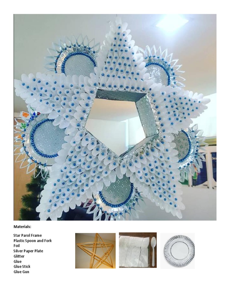 A Sparkling Star Parol Frame Craft: Materials and Instructions for ...