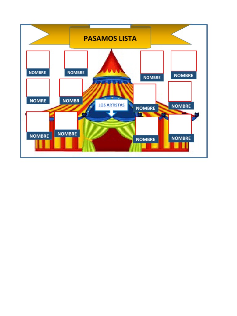 Pasar Lista Educación Infantil | PDF