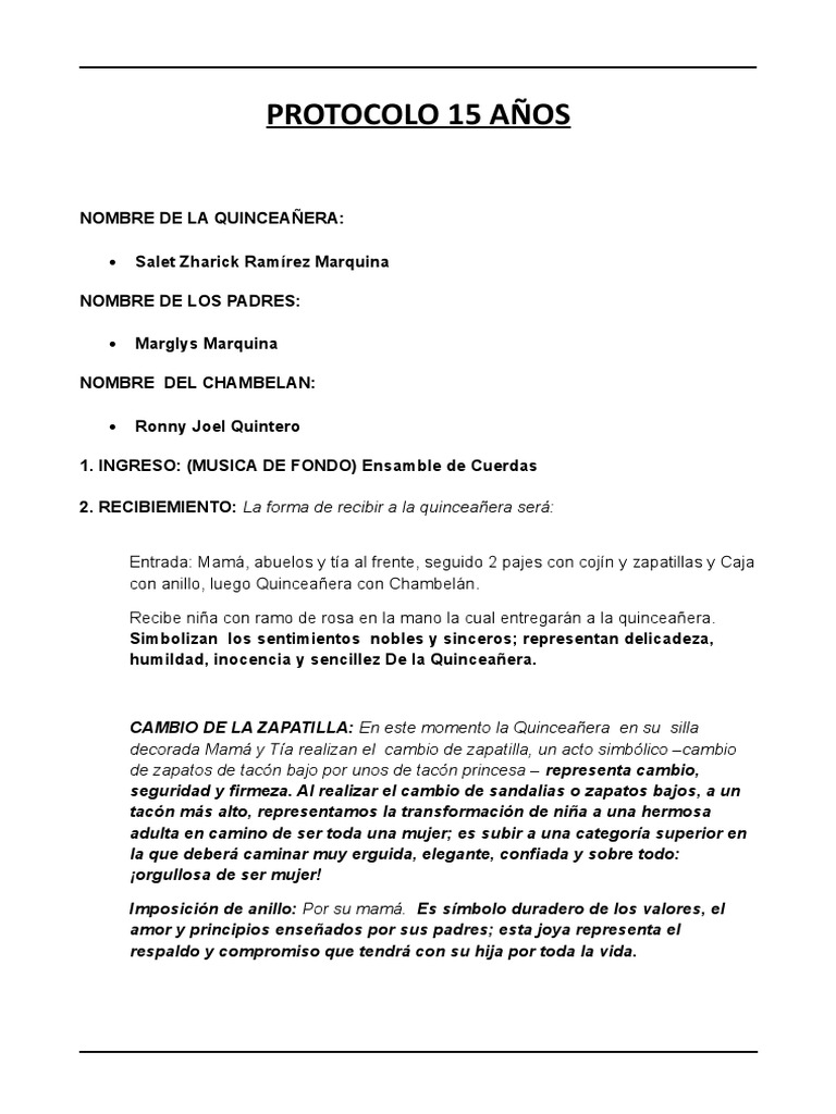 Programa de 15 Anos | PDF