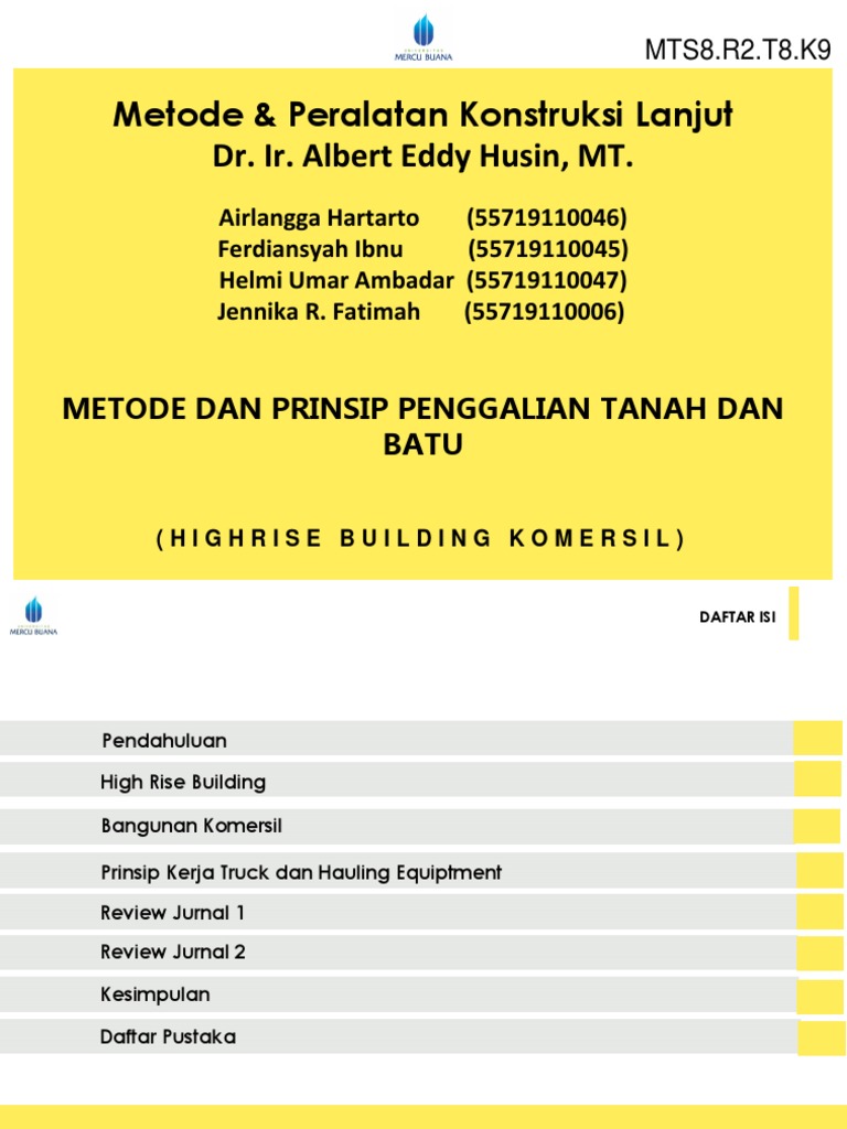 Metode Penggalian Tanah Dan Batu PDF | PDF