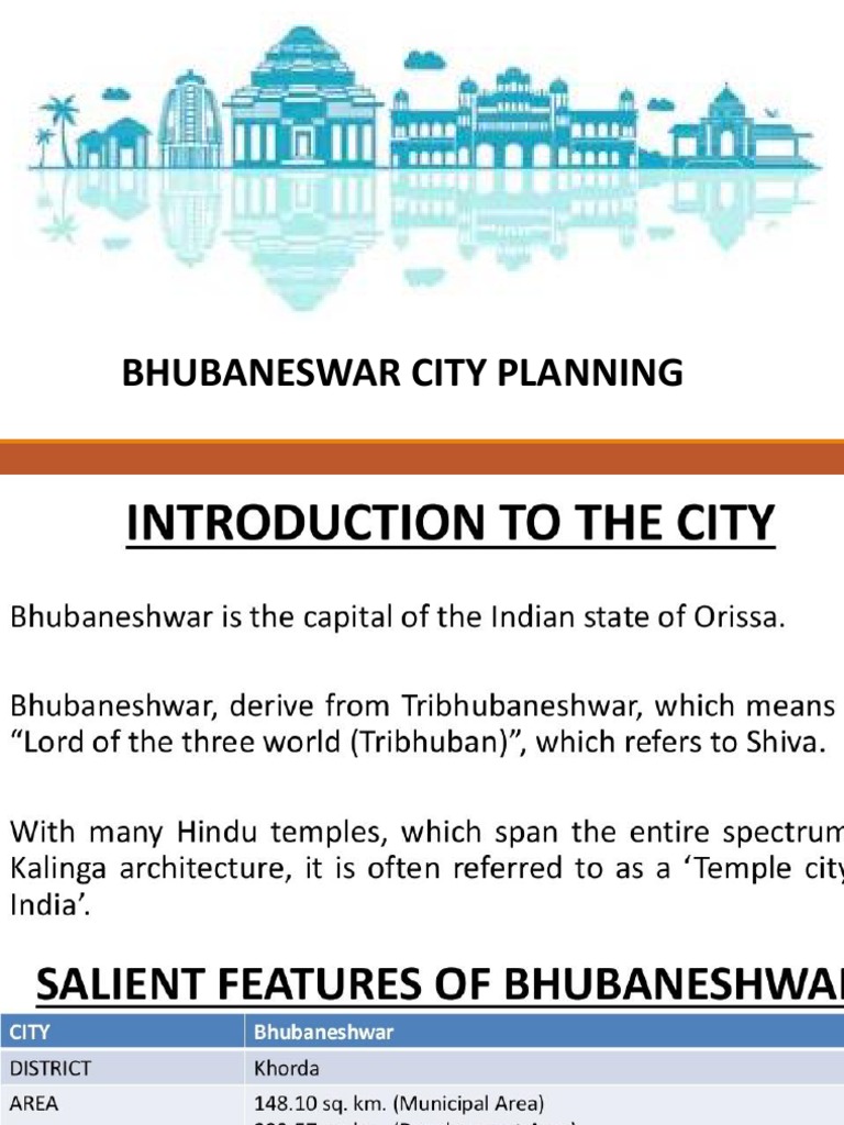 Bhubaneswar City Planning Overview | PDF