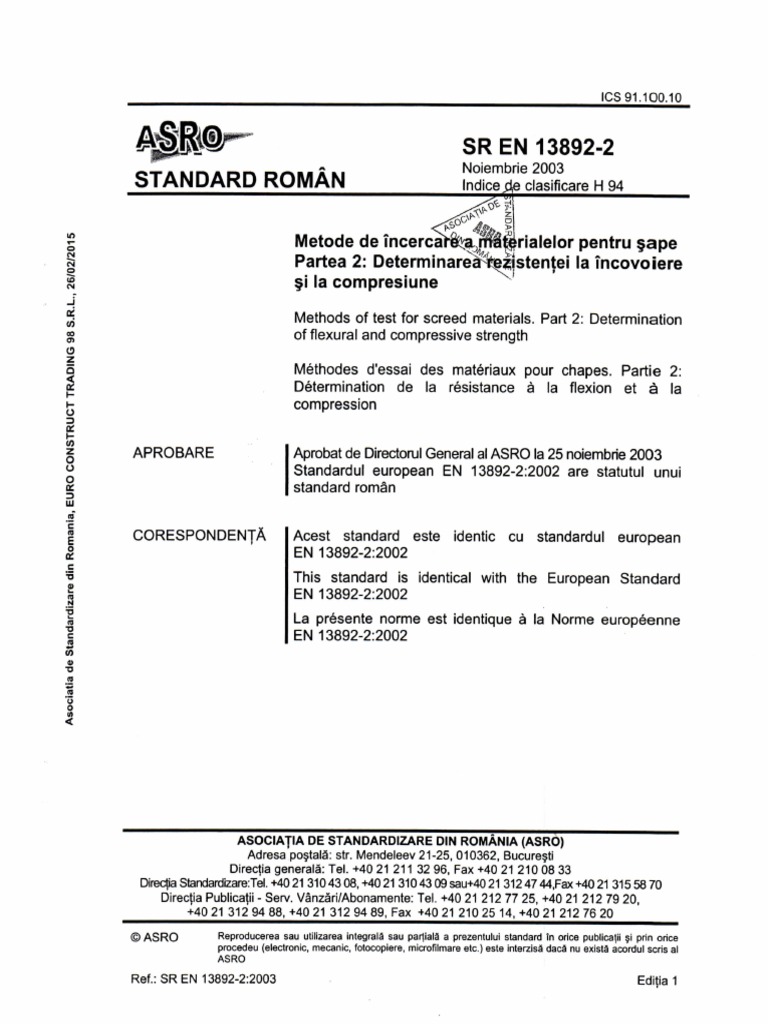 SR en 13892-2-2003 | PDF