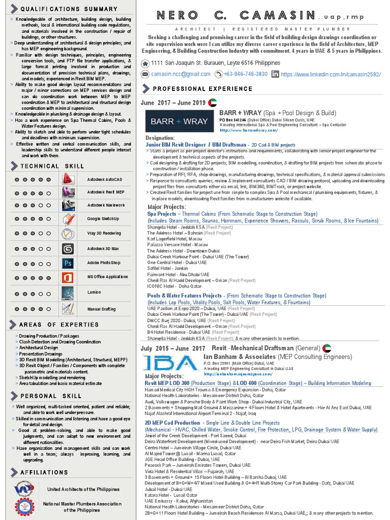 NCC-CV 2019 | PDF | Autodesk Revit | Dubai