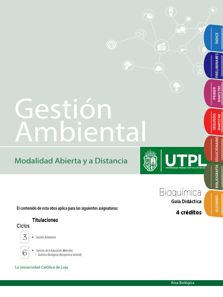 Utpl Tnbif001g PDF | PDF | Metabolismo | Biología