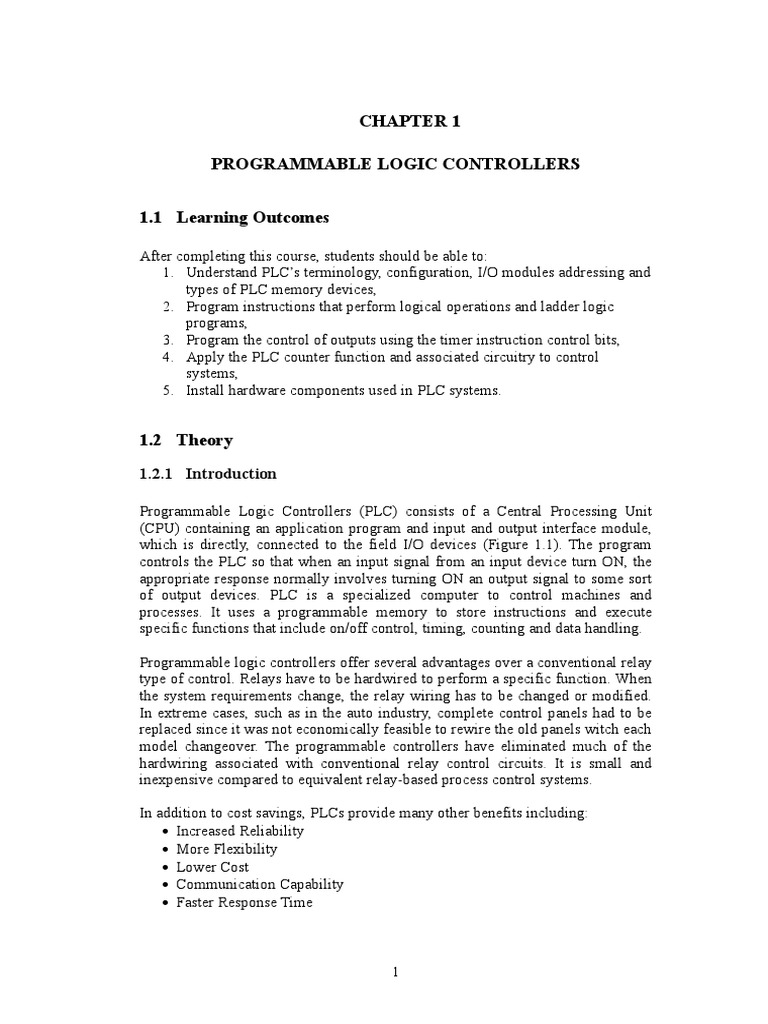 PLC Notes | PDF | Programmable Logic Controller | Random Access Memory