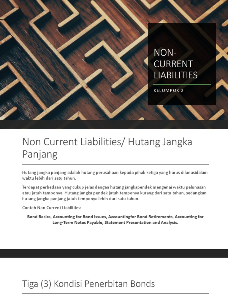Non Current Liabilities | PDF