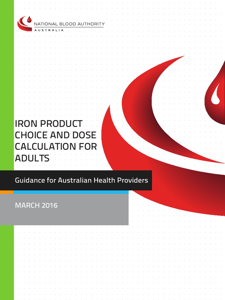 Iron Therapy Guidelines for Adults | PDF | Intravenous Therapy | Drugs