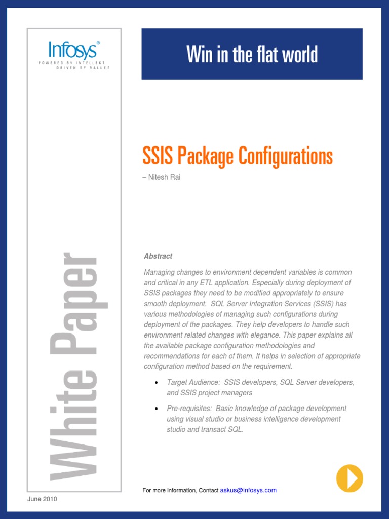 SSIS Package Configurations PDF | PDF | Windows Registry | Microsoft ...