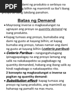 Batas NG Demand | PDF