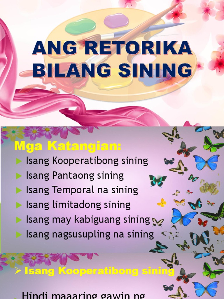 Ang Retorika Bilang Sining | PDF