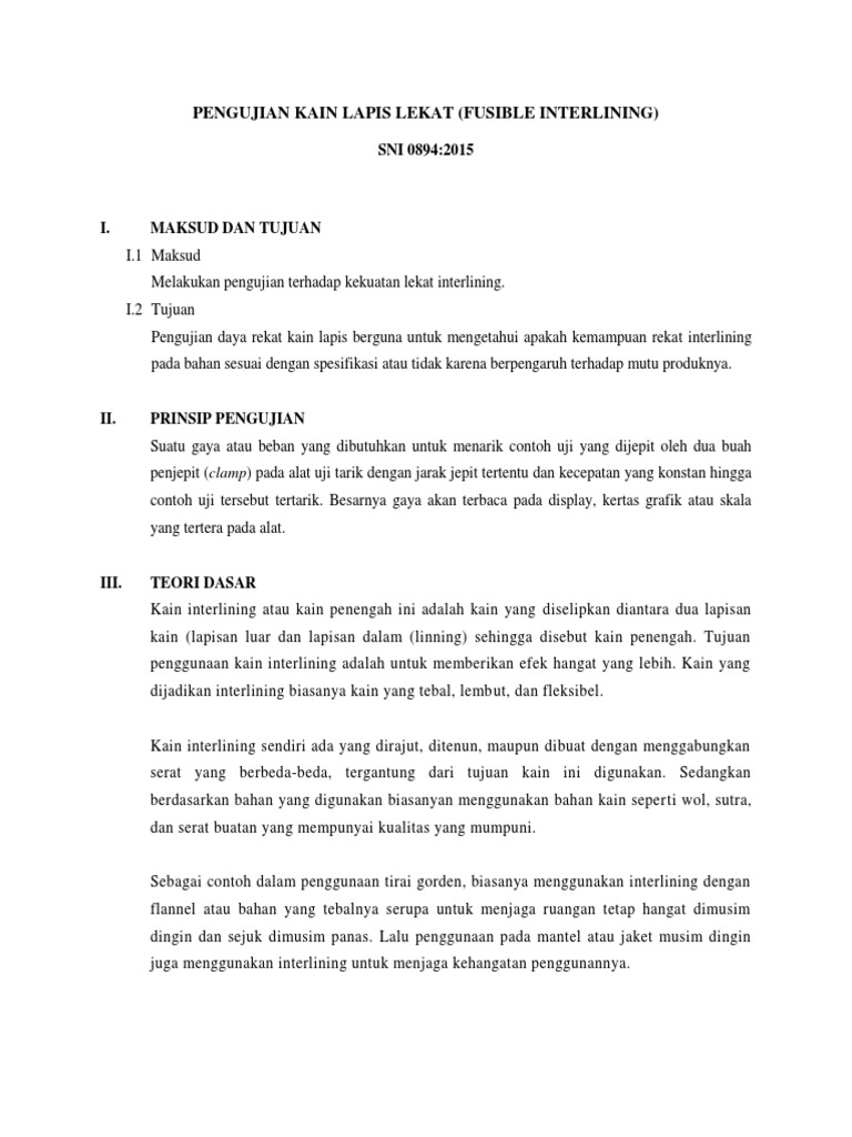Interlining Done | PDF