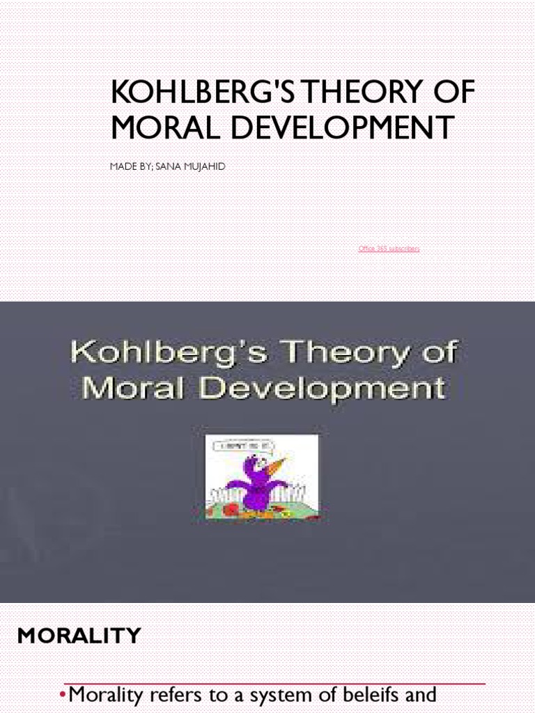 Kohlberg's Theory of Moral Development | PDF