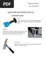 Construction Tools List With Pictures | PDF | Concrete | Tools