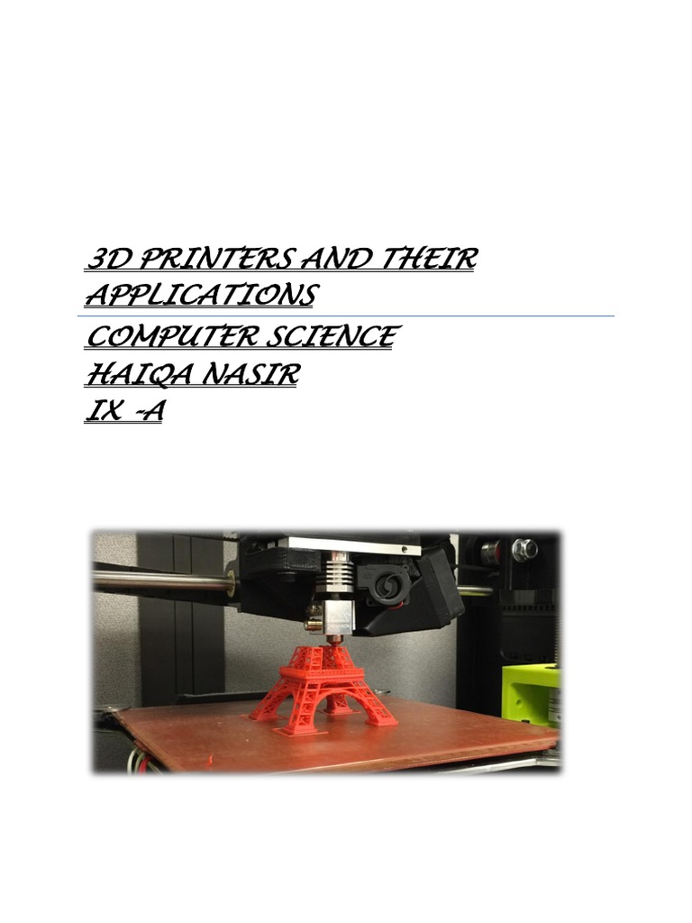 Innovative Applications of 3D Printing | PDF | 3 D Printing | Coral