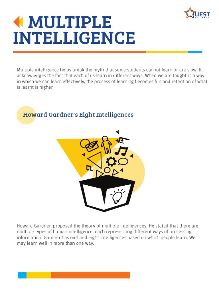 Multiple Intelligence: Howard Gardner's Eight Intelligences | PDF ...