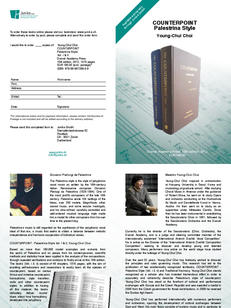 Counterpoint Flyer For Web | PDF | Composers | Performing Arts