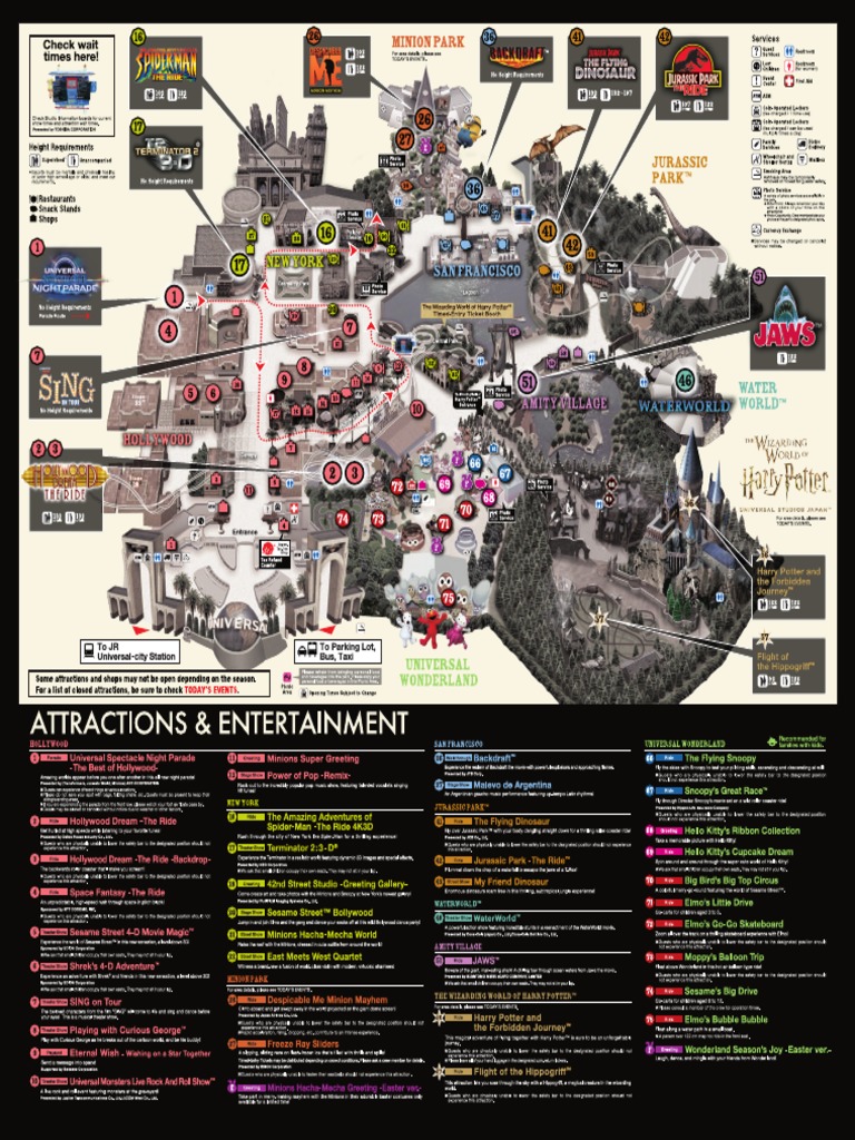 Universal Studios Japan Map PDF | PDF