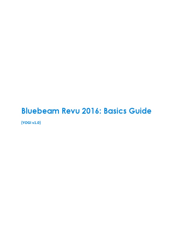 Revu Basics Guide Rev1 | PDF | Icon (Computing) | System Software