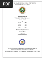 Thesis Report Sample 2020 | PDF | Thesis