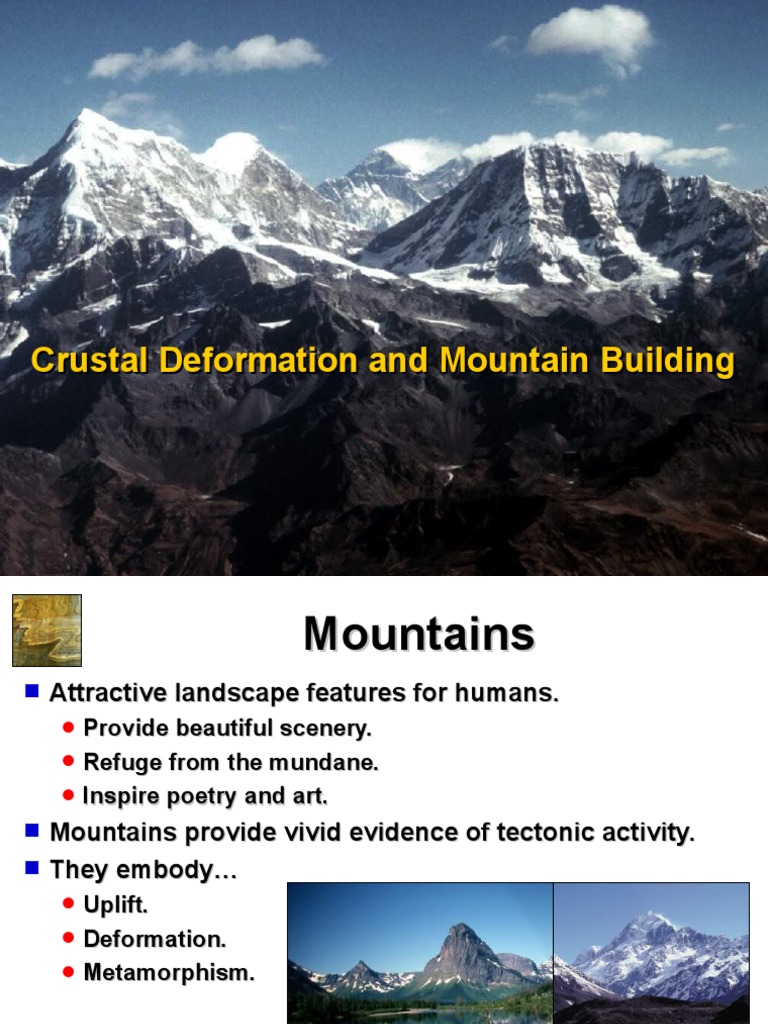 Crustal Deformation and Mountain Formation | PDF | Fault (Geology ...