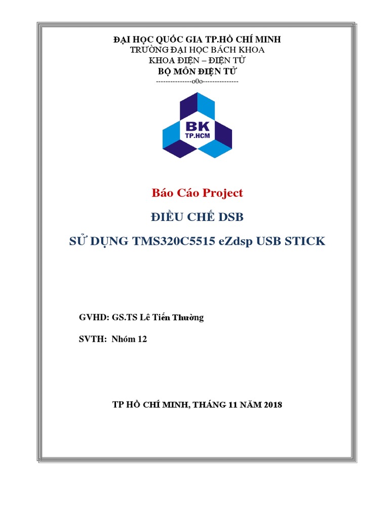 123doc Dieu Che DSB Su Dung Tms320c5515 Ezdsp Usb Stick | PDF