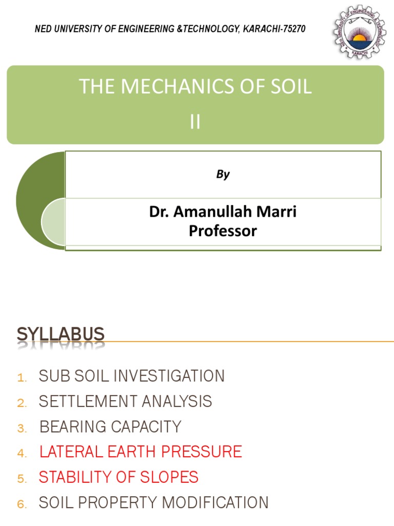 Soil Mechanics-II PDF | PDF | Geotechnical Engineering | Soil Mechanics