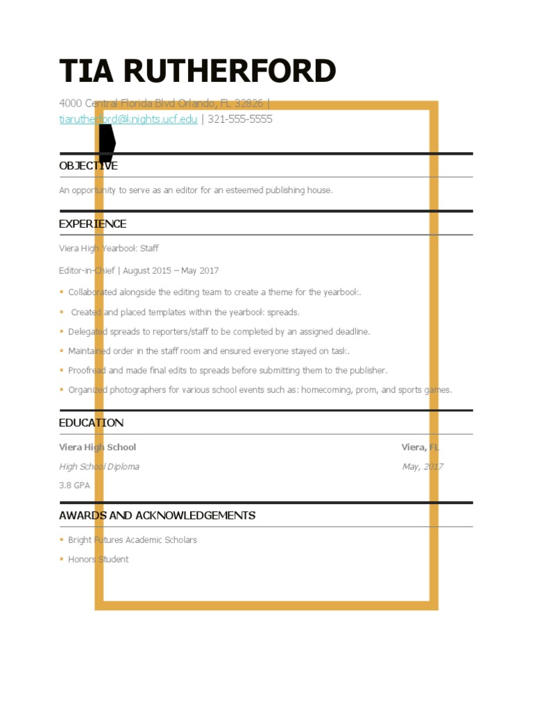Resume Rutherford | PDF | Career & Growth