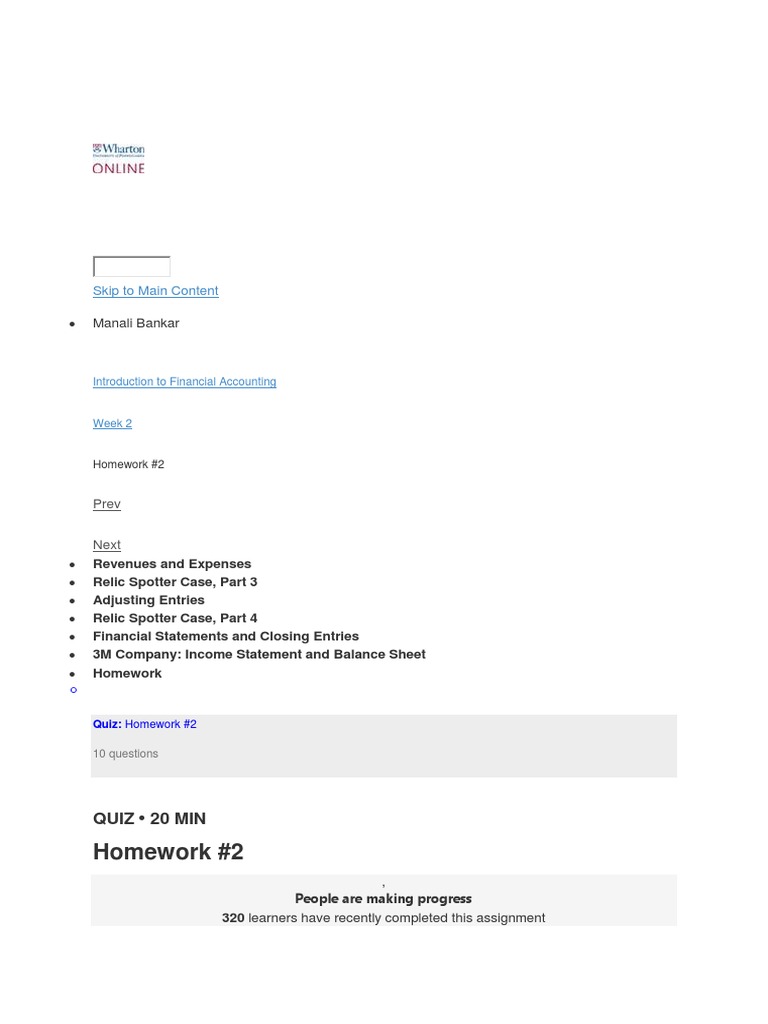 Intro To Financial Accounting Coursera | PDF | Debits And Credits ...