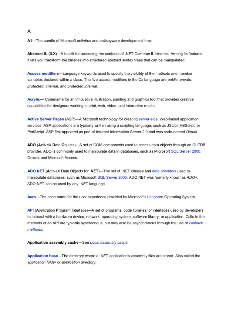 Csharp Deffination | PDF | Component Object Model | Java Virtual Machine