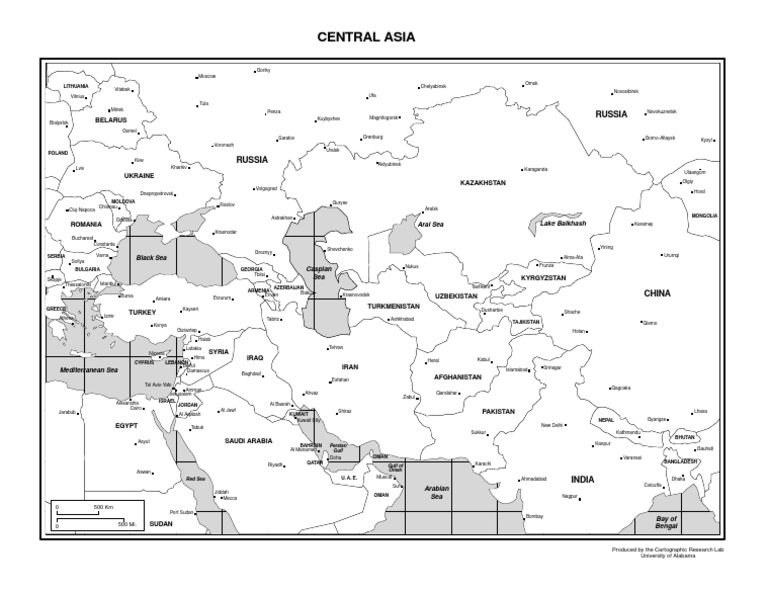 Asia Printable Map | PDF