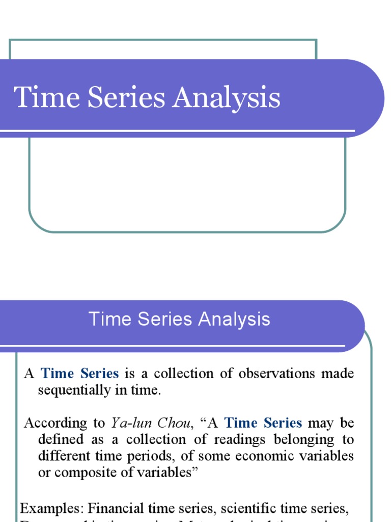 Time Series Analysis | PDF | Seasonality | Time Series