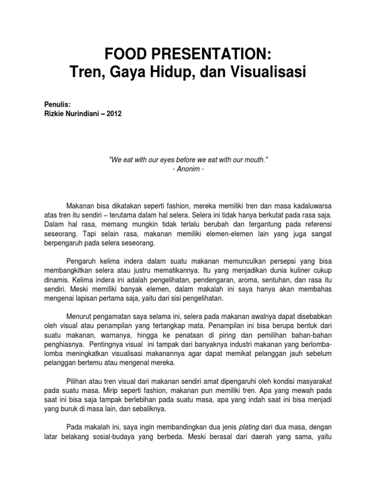 Food Presentation 1 PDF | PDF