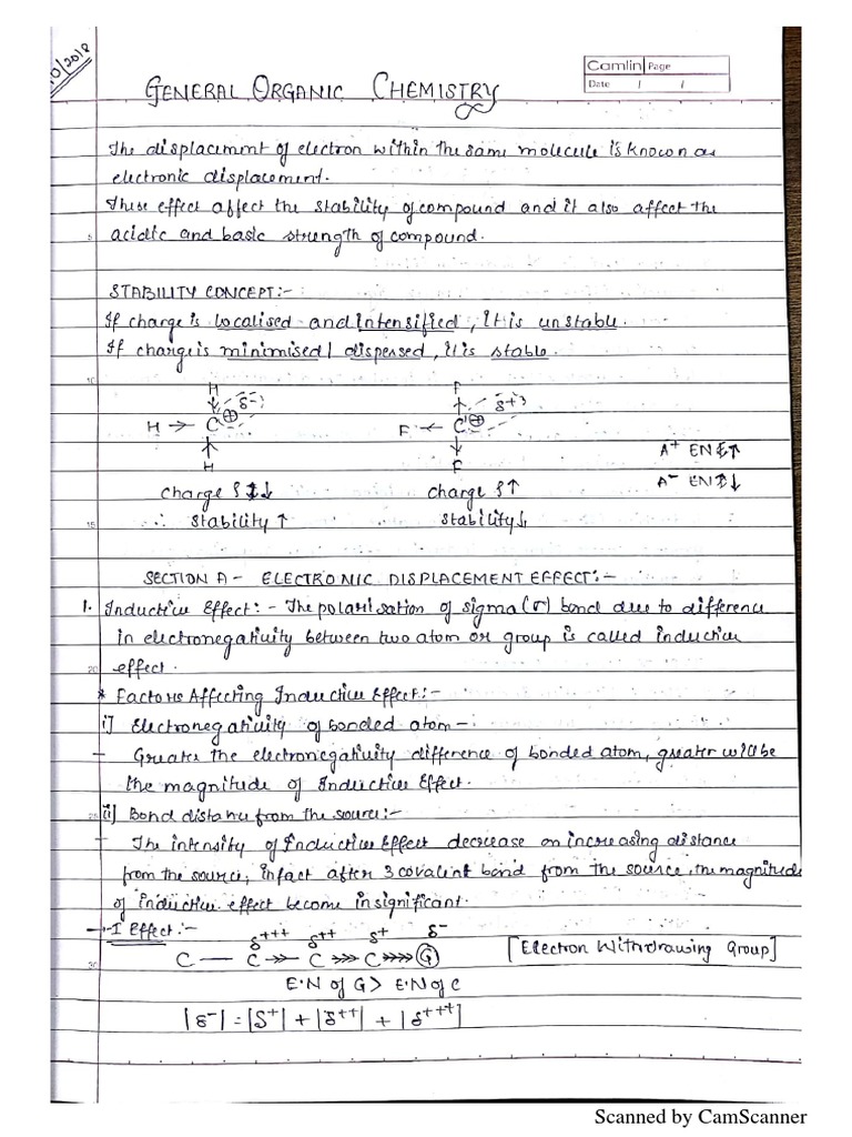General Organic Chemistry Notes | PDF