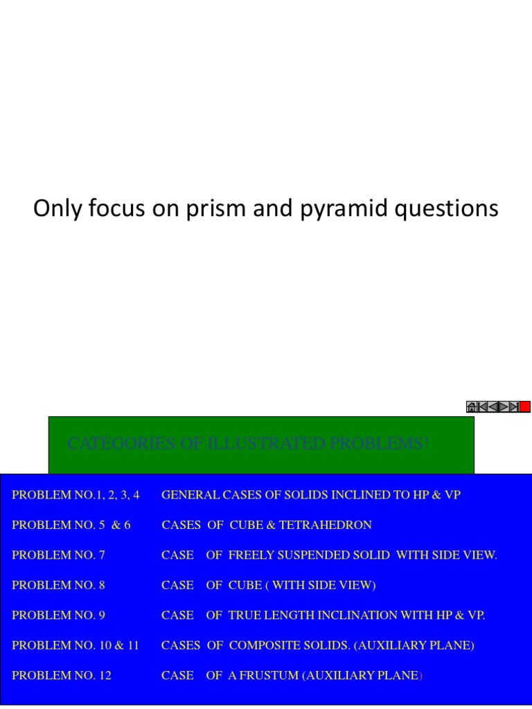 Projections of Various Geometric Solids in Different Positions | PDF ...