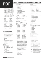 Pre Intermediate Workbook Answer Key 3rd Edition | PDF