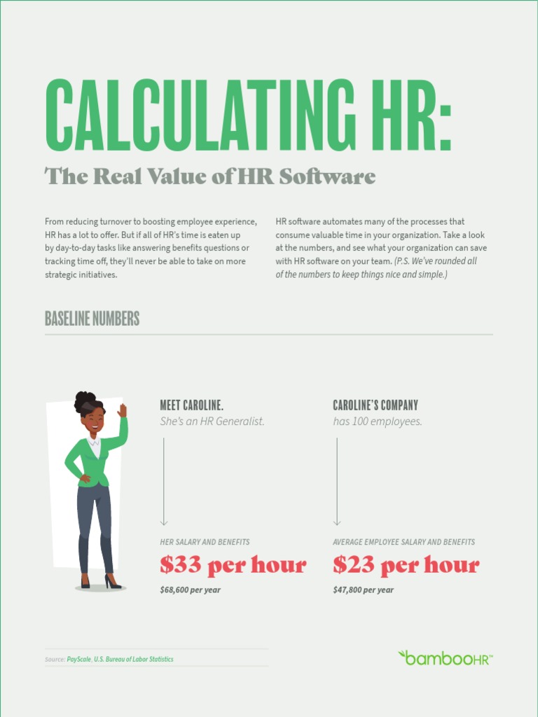 Calculating HR:: The Real Value of HR Software | PDF | Turnover ...