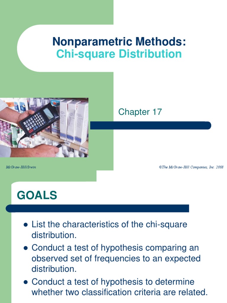 Nonparametric Methods:: Chi-Square Distribution | PDF | Goodness Of Fit ...