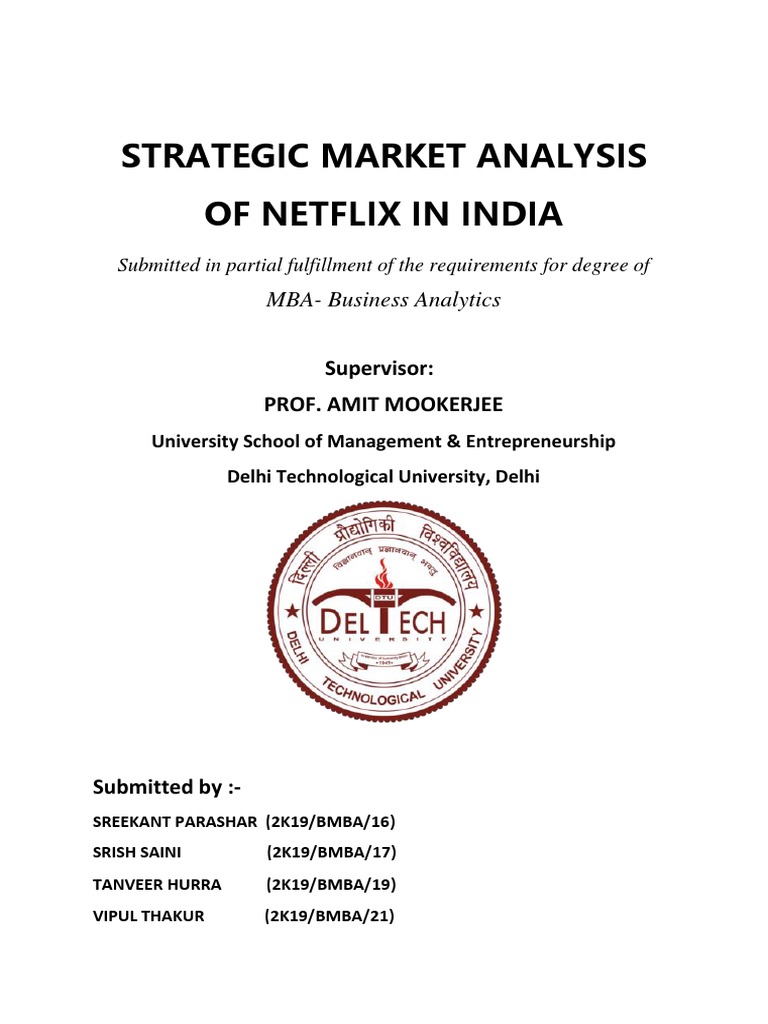 Netflix Report | Download Free PDF | Netflix | Streaming Media