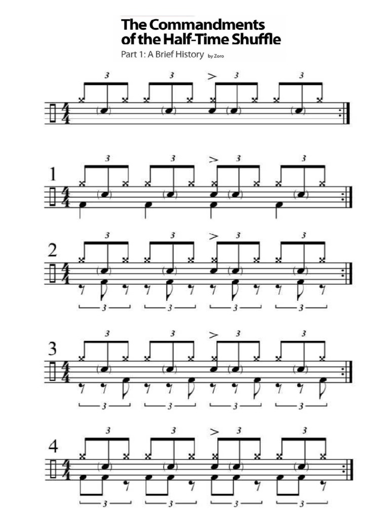 Zoro The Commandments of The Half-Time Shuffle 1 | PDF